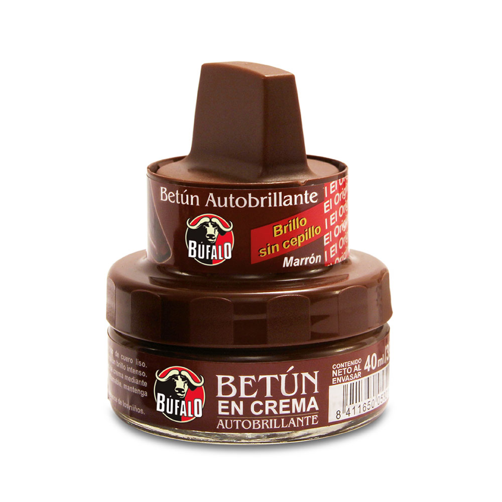 Betún crema autobrillante marrón x 40 ml | Tienda Bisonte