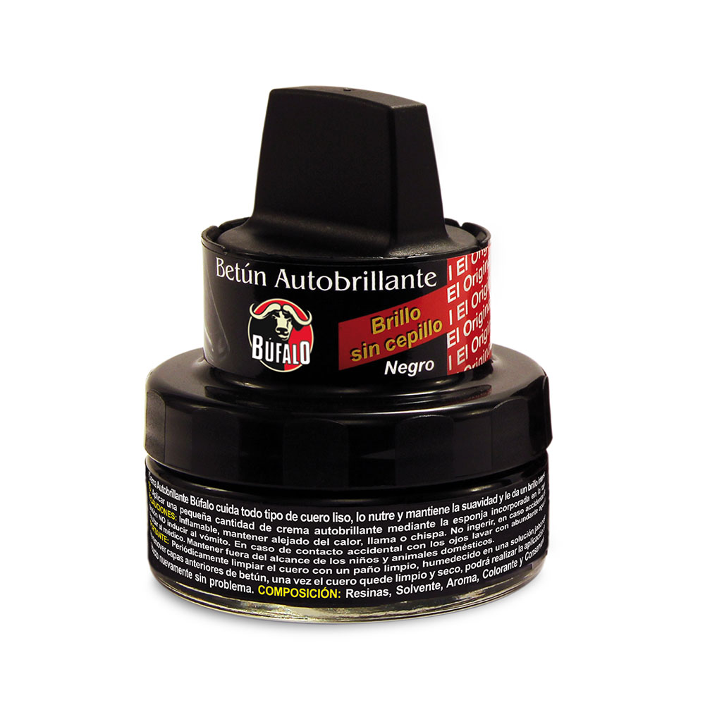 Betún crema autobrillante negro x 40 ml – Tienda Bisonte