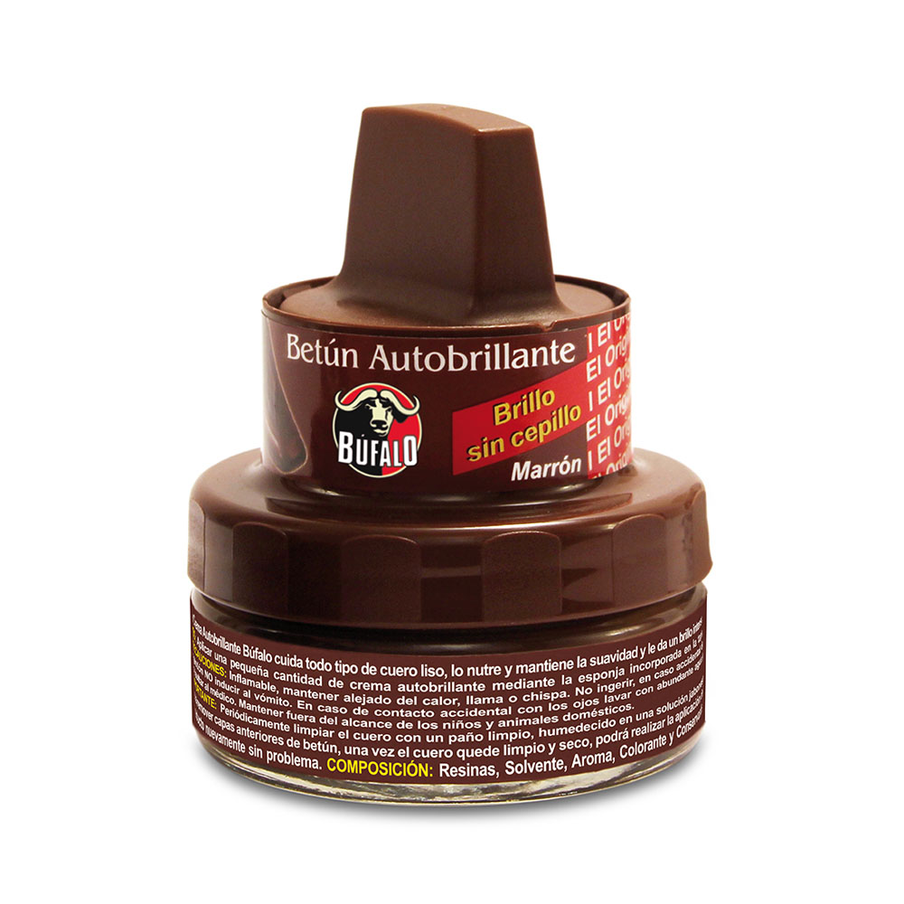 Betún crema autobrillante marrón x 40 ml – Tienda Bisonte